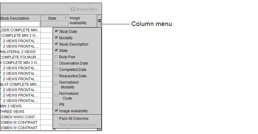 Showing and Hiding Columns
