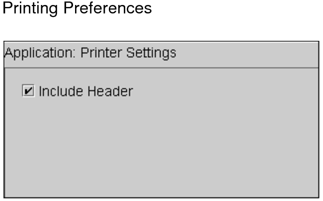 Printer Preferences