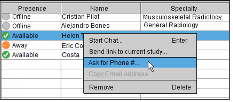 Requesting Telephone Numbers