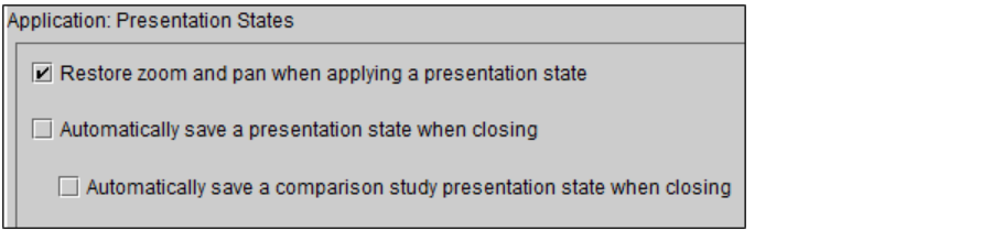 Presentation State Preferences