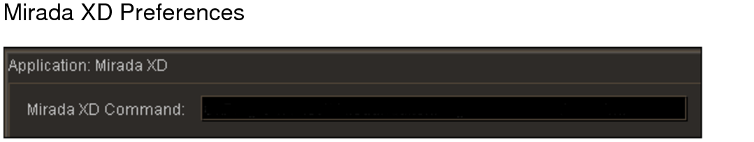 Mirada XD Preferences